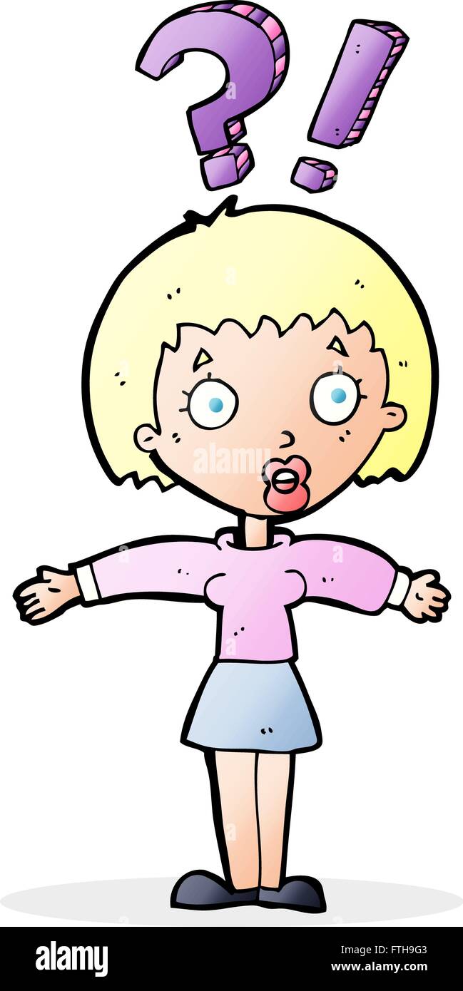 cartoon surprised woman Stock Vector Image & Art - Alamy