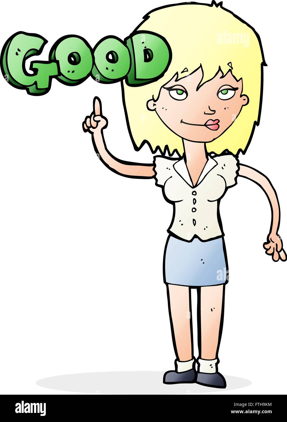 cartoon woman doing good Stock Vector Image & Art - Alamy