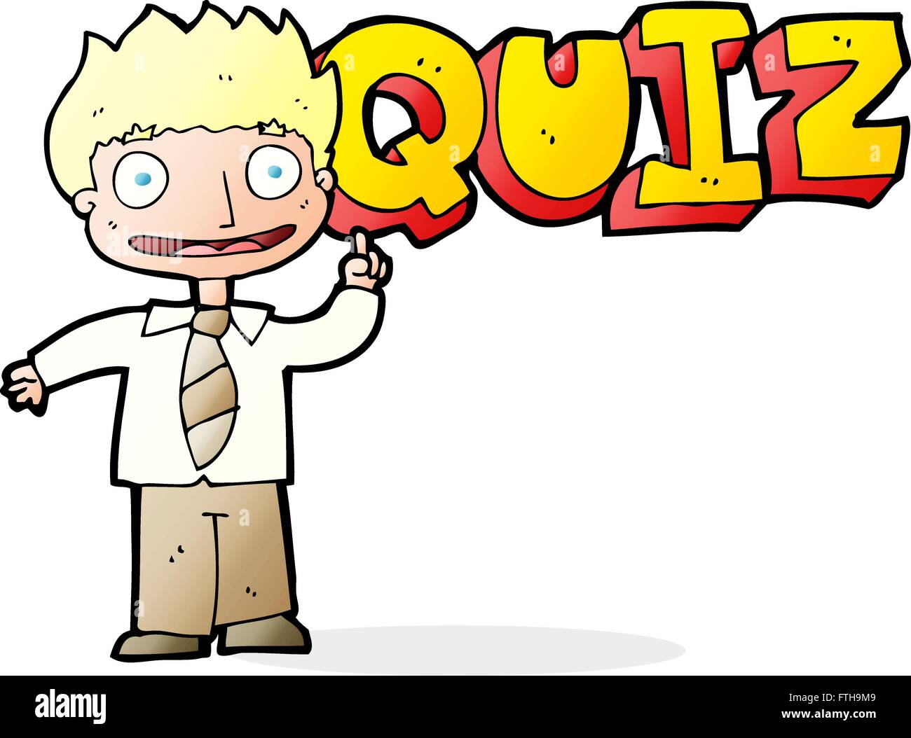 quiz sign cartoon Stock Vector Image & Art - Alamy