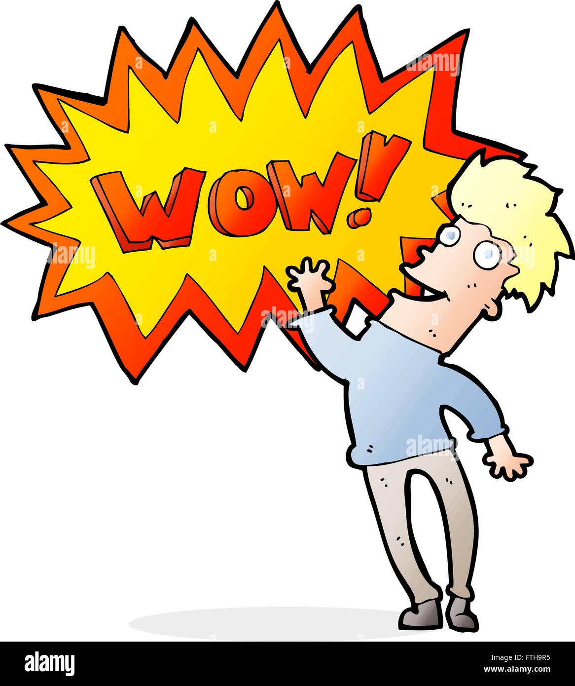 cartoon amazed man Stock Vector Image & Art - Alamy