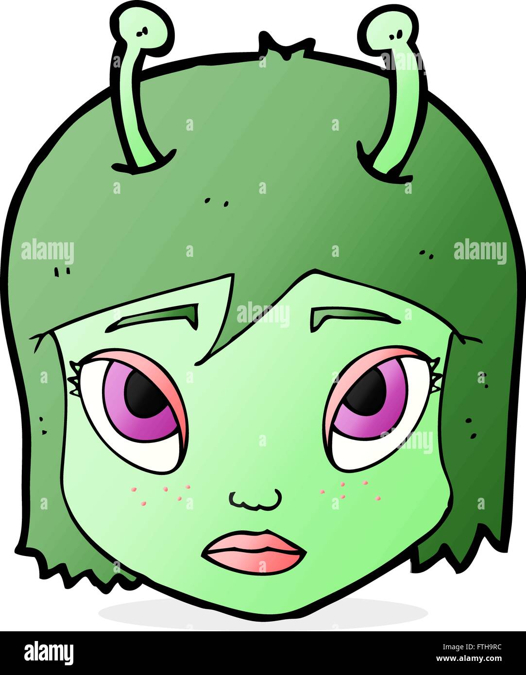 cartoon space alien Stock Vector Image & Art - Alamy