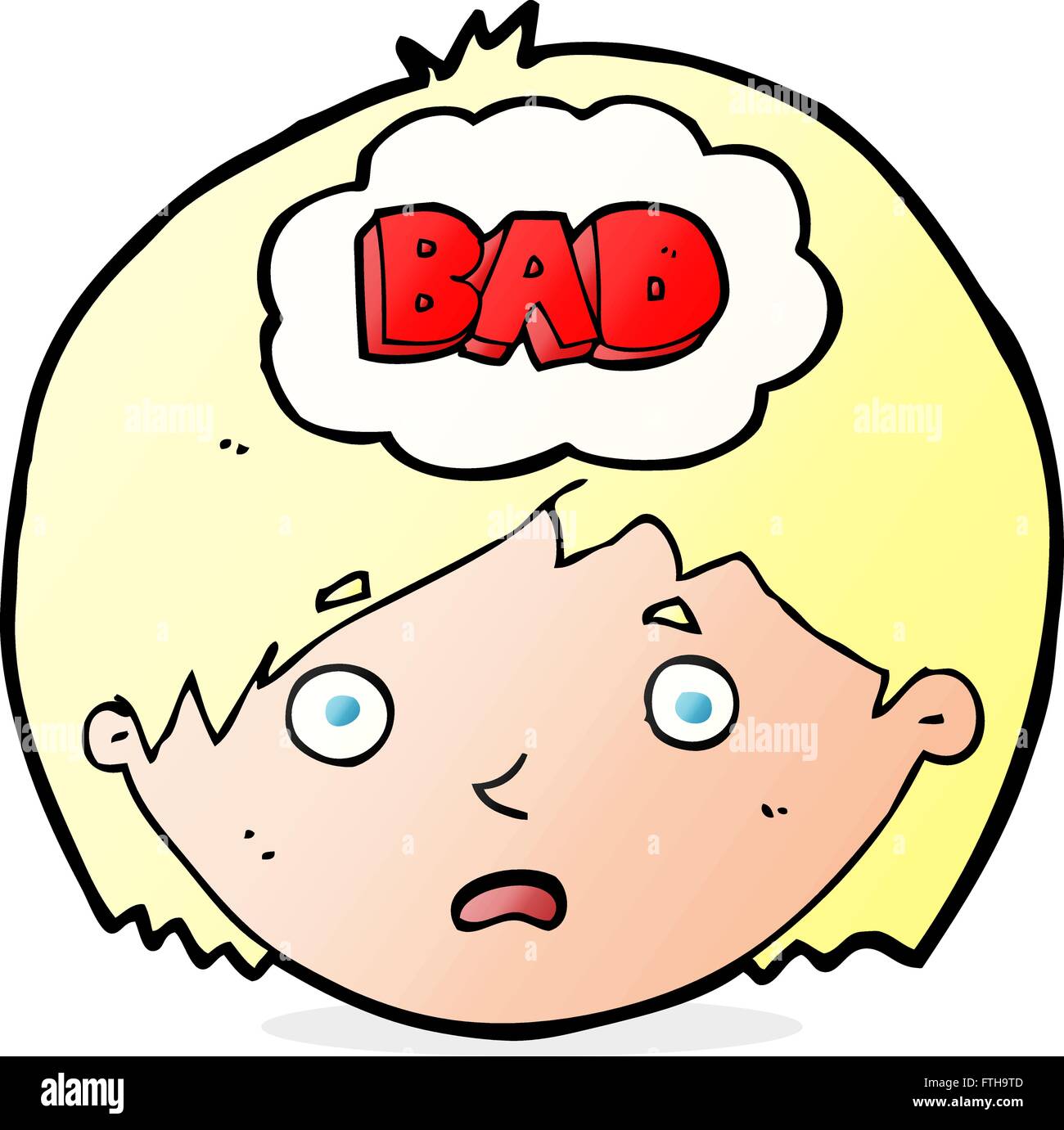 cartoon man having bad thoughts Stock Vector Image & Art - Alamy