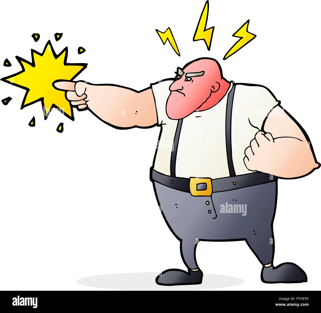 cartoon angry man Stock Vector Image & Art - Alamy