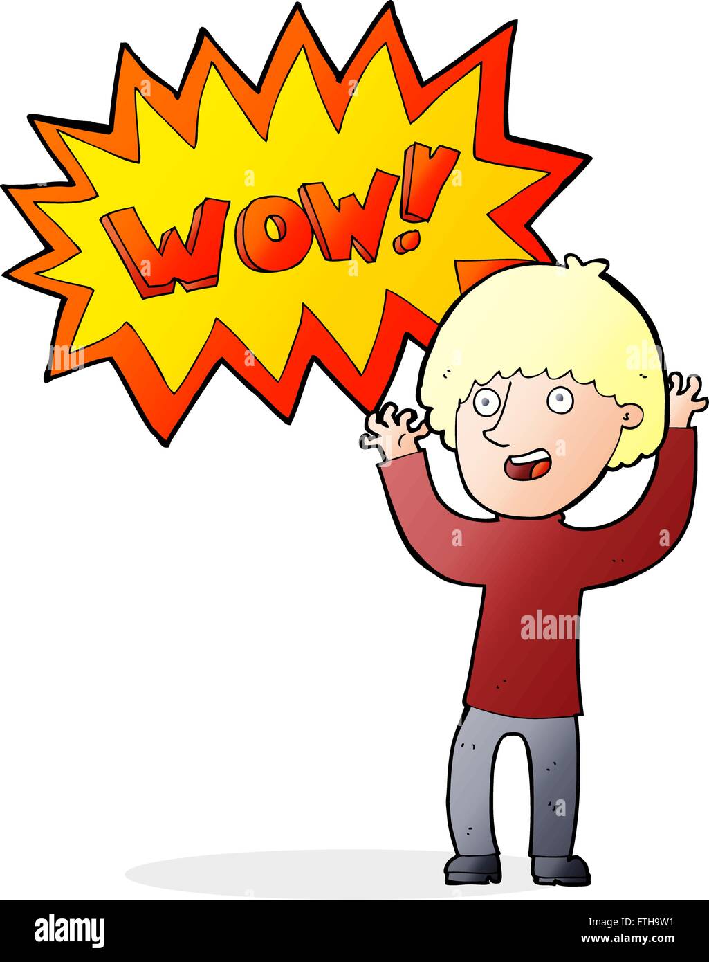 cartoon amazed man Stock Vector Image & Art - Alamy