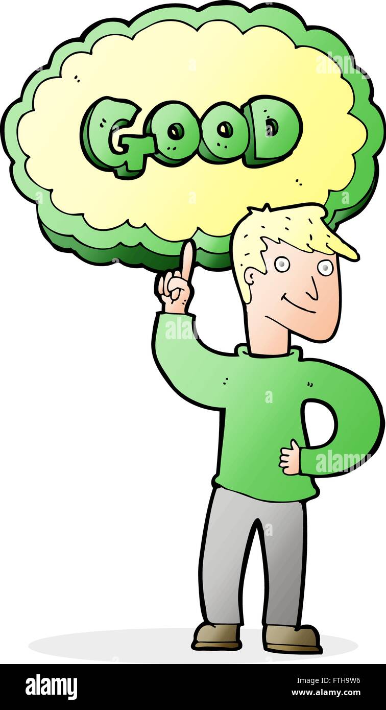 cartoon man doing good Stock Vector Image & Art - Alamy