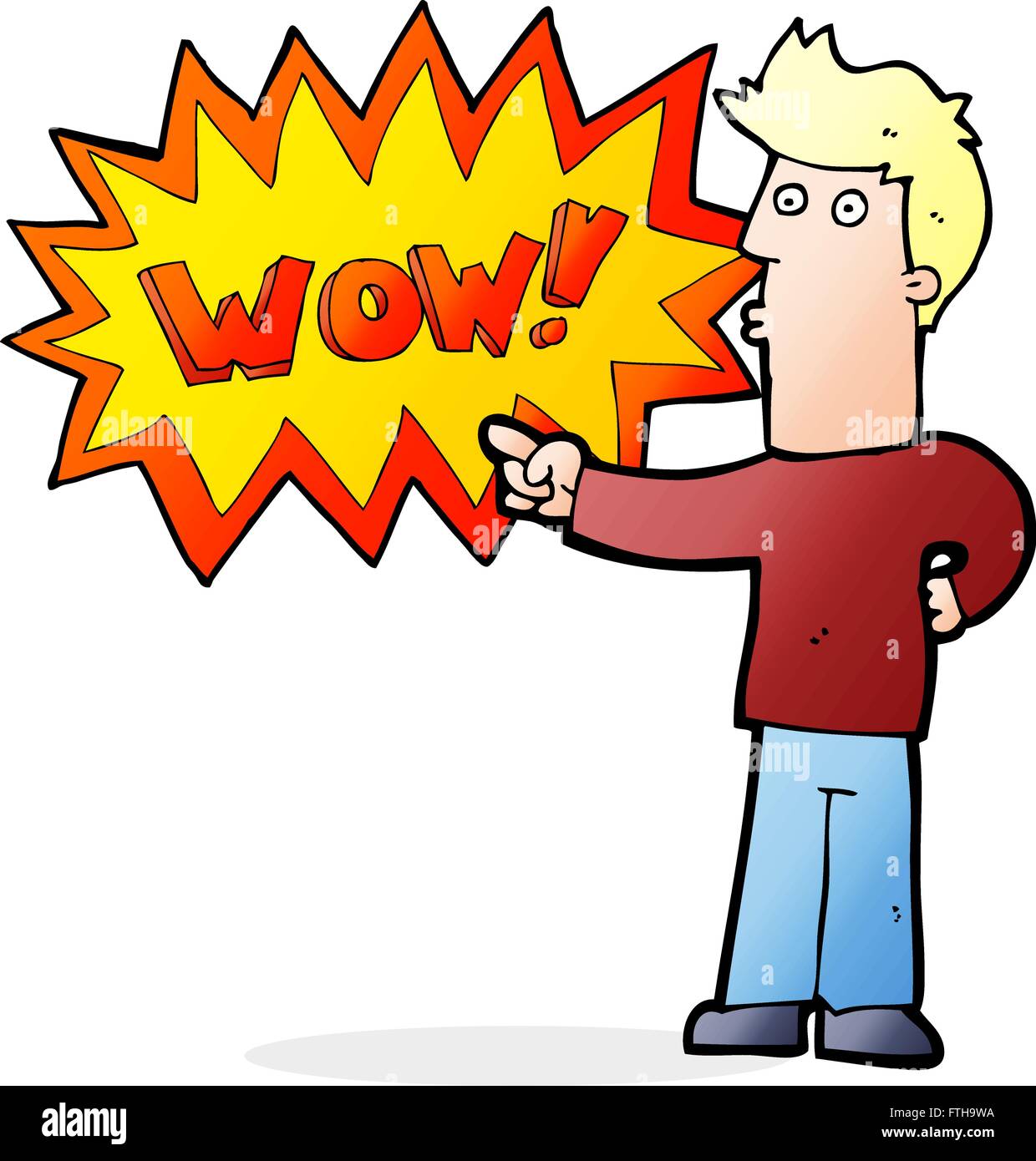 cartoon amazed man Stock Vector Image & Art - Alamy
