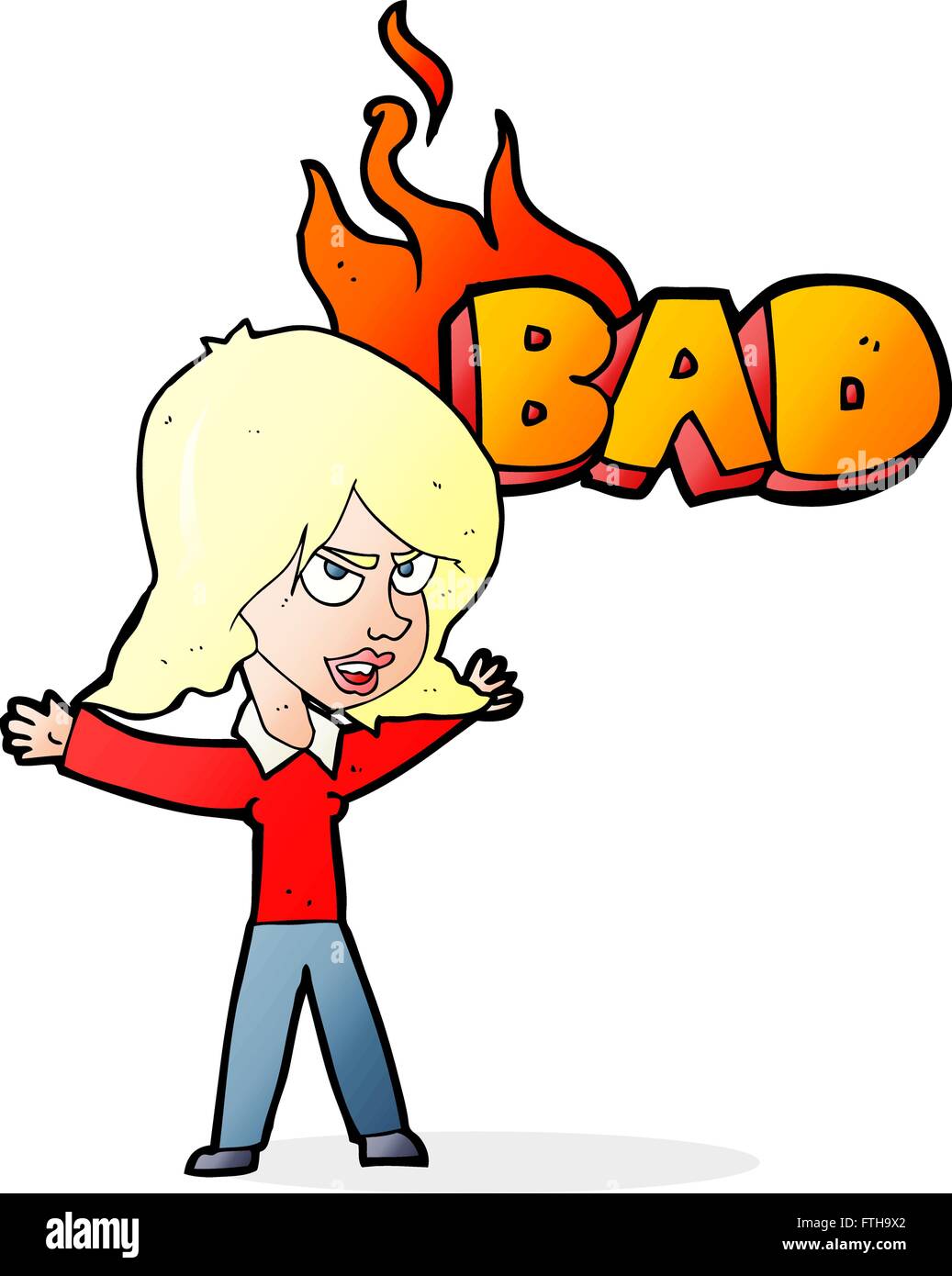 cartoon bad woman Stock Vector Image & Art - Alamy