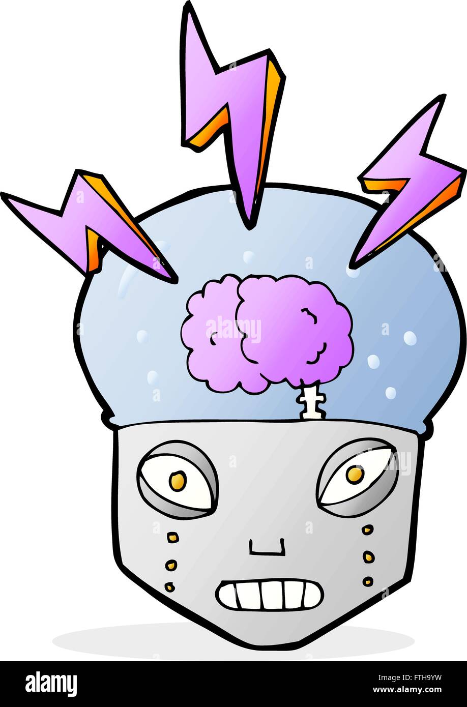 Clever robot Stock Vector Images - Alamy