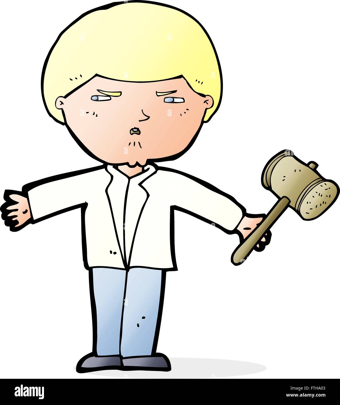 Cartoon auctioneer Stock Vector Images - Alamy