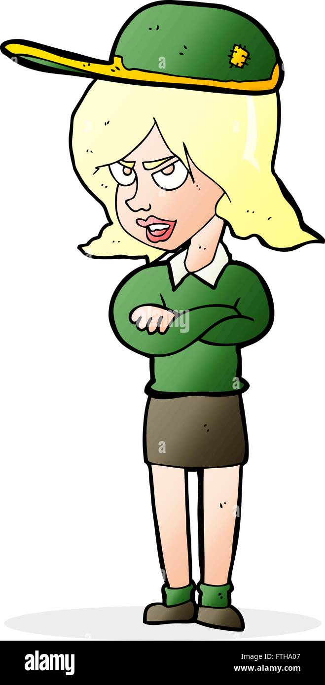 cartoon woman in uniform Stock Vector Image & Art - Alamy