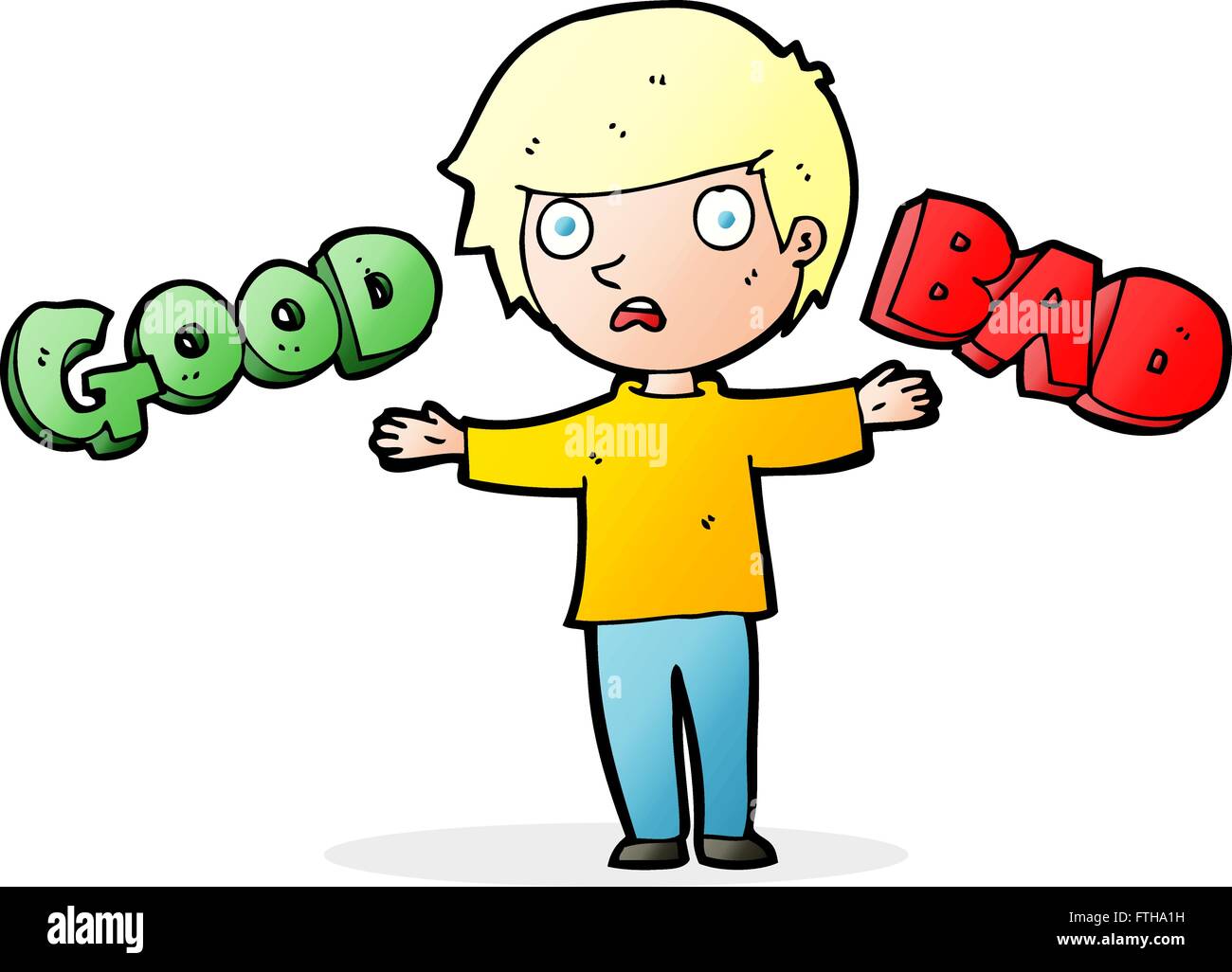 cartoon person making a choice Stock Vector Image & Art - Alamy