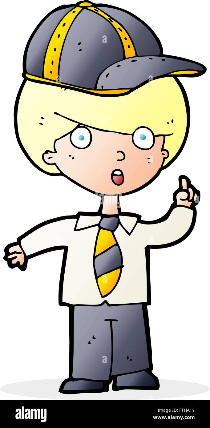 cartoon school boy Stock Vector Image & Art - Alamy