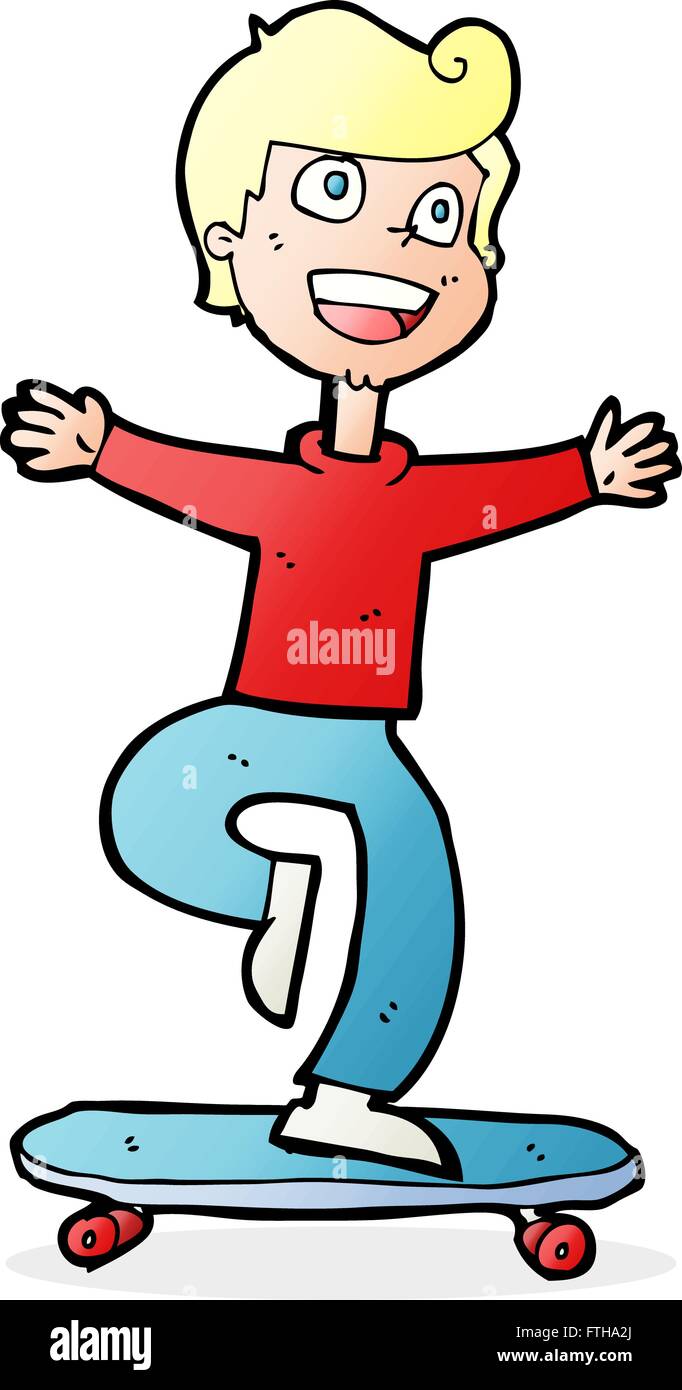cartoon skater boy Stock Vector Image & Art - Alamy