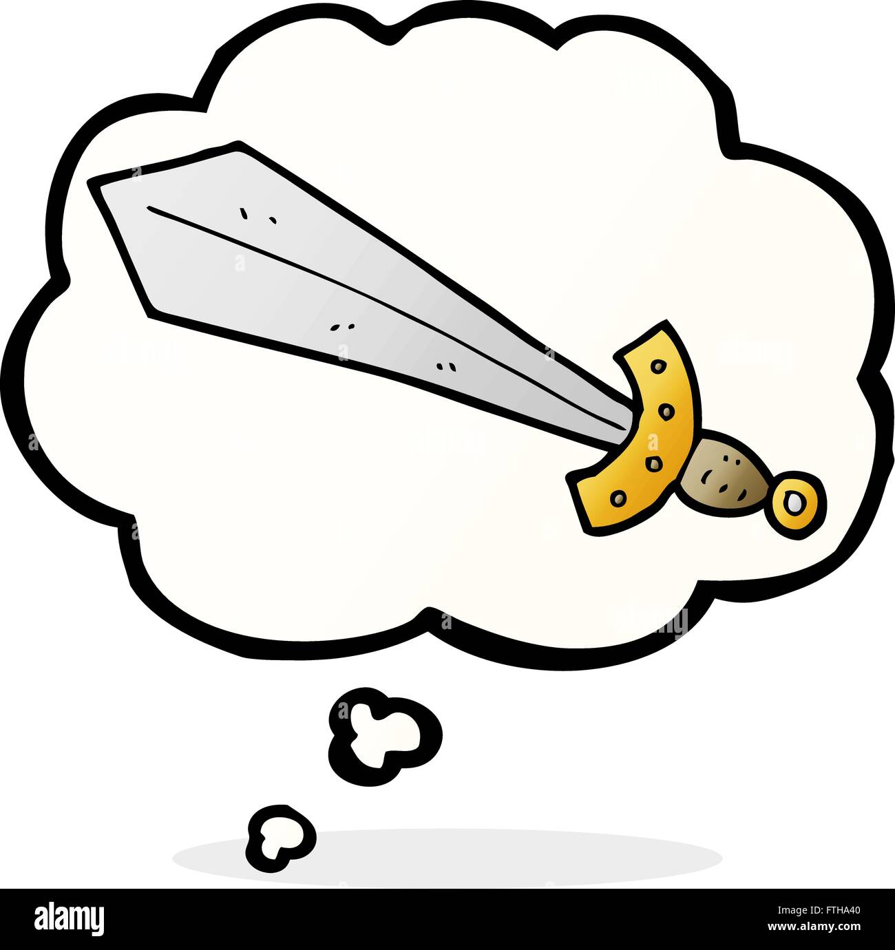 Balloon sword isolated Stock Vector Images - Alamy