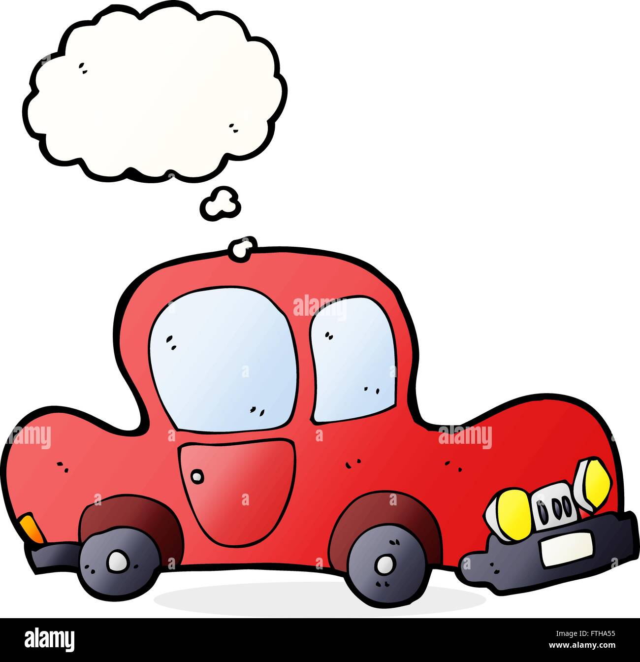 cartoon car with thought bubble Stock Vector Image & Art - Alamy