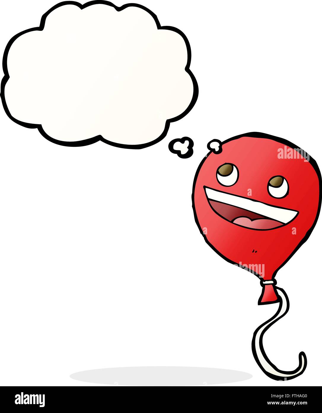 cartoon balloon with thought bubble Stock Vector Image & Art - Alamy