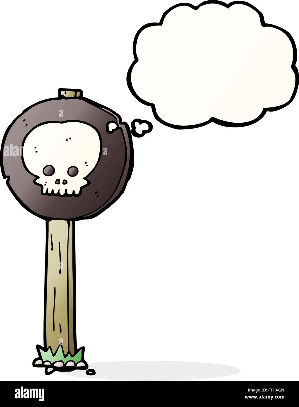 cartoon sign post with thought bubble Stock Vector Image & Art - Alamy