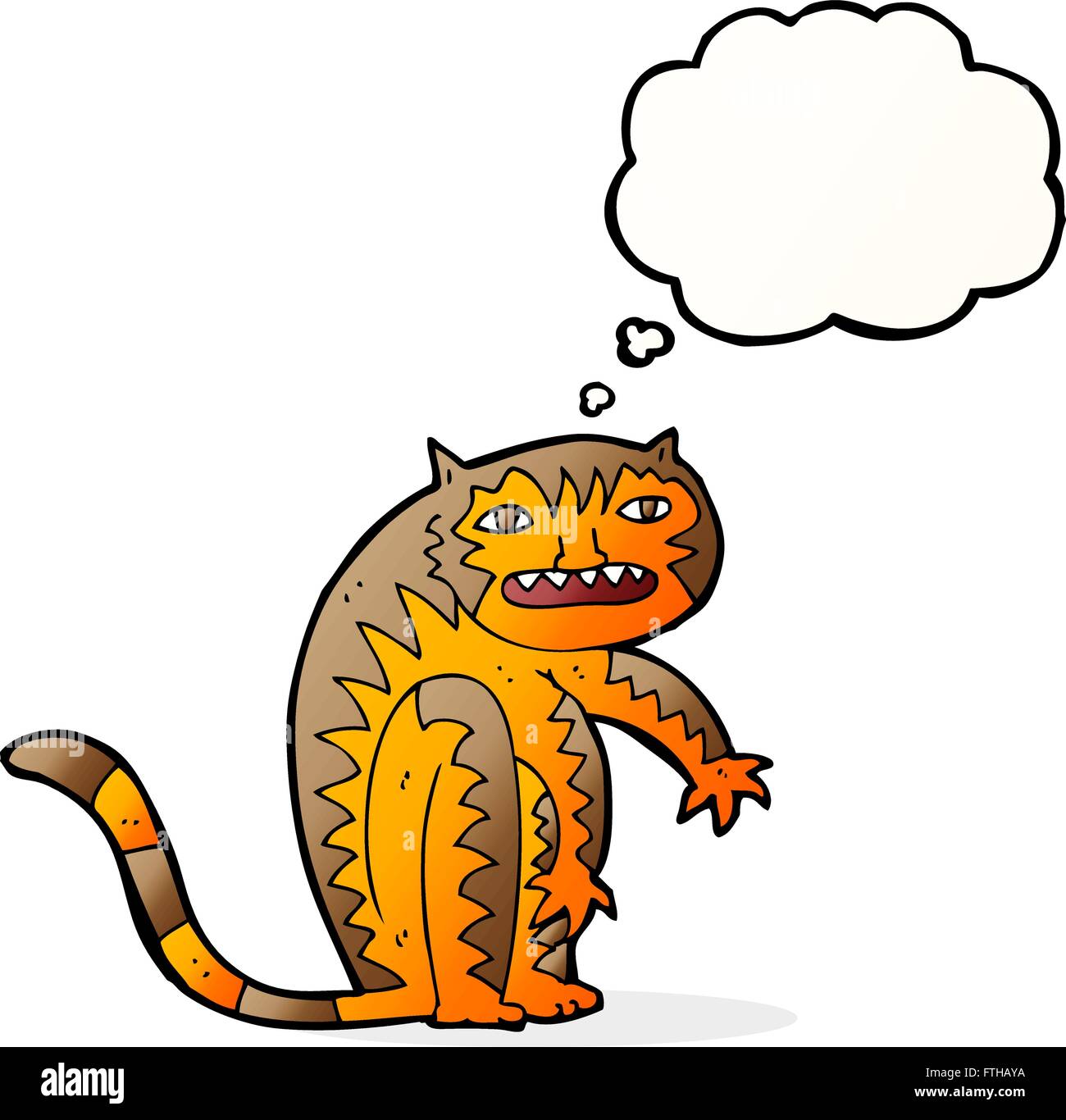 Cartoon tiger thought bubble hi-res stock photography and images - Alamy