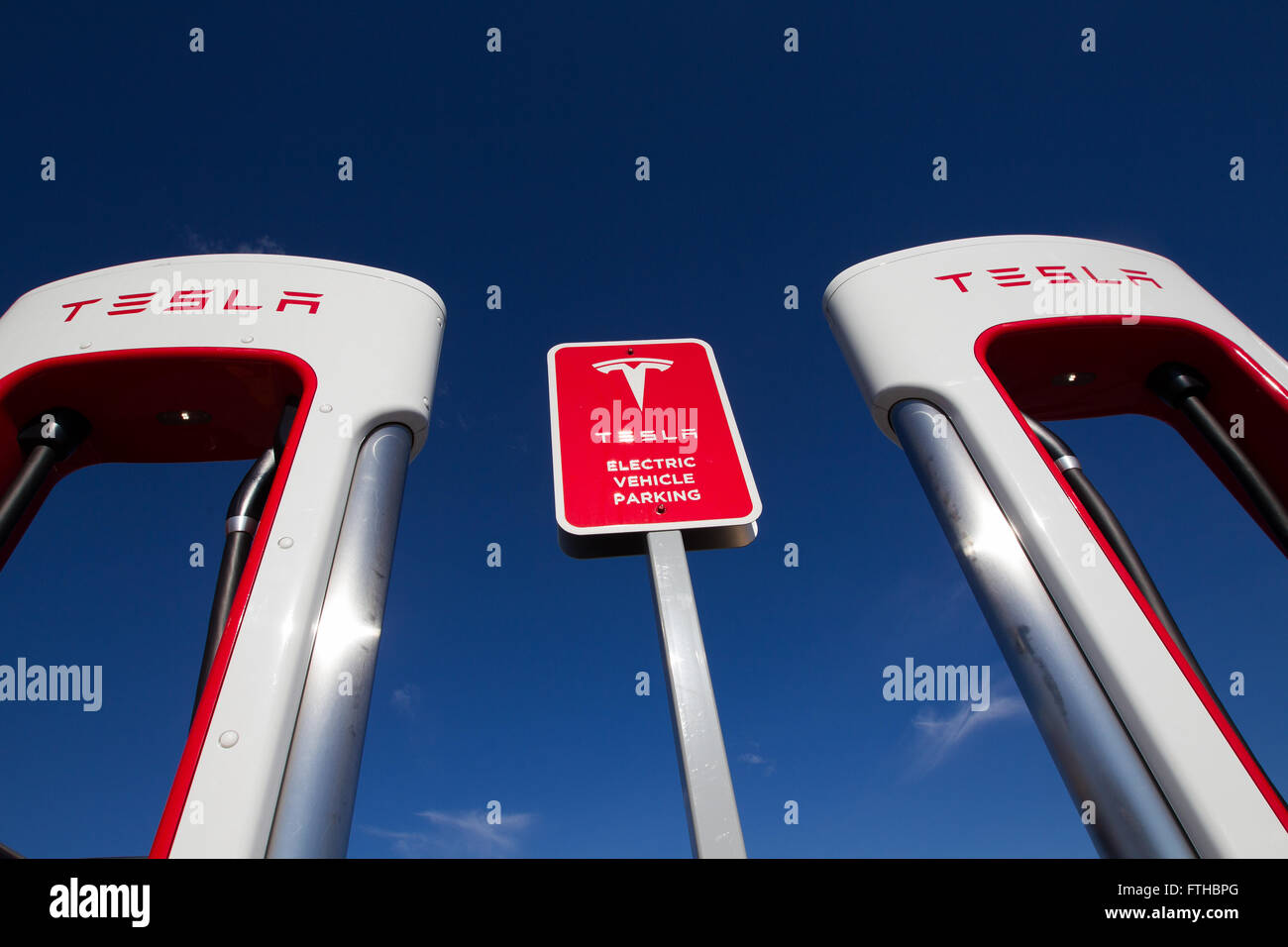 Tesla Motors recharging units at King's Cross outlet mall in in ...