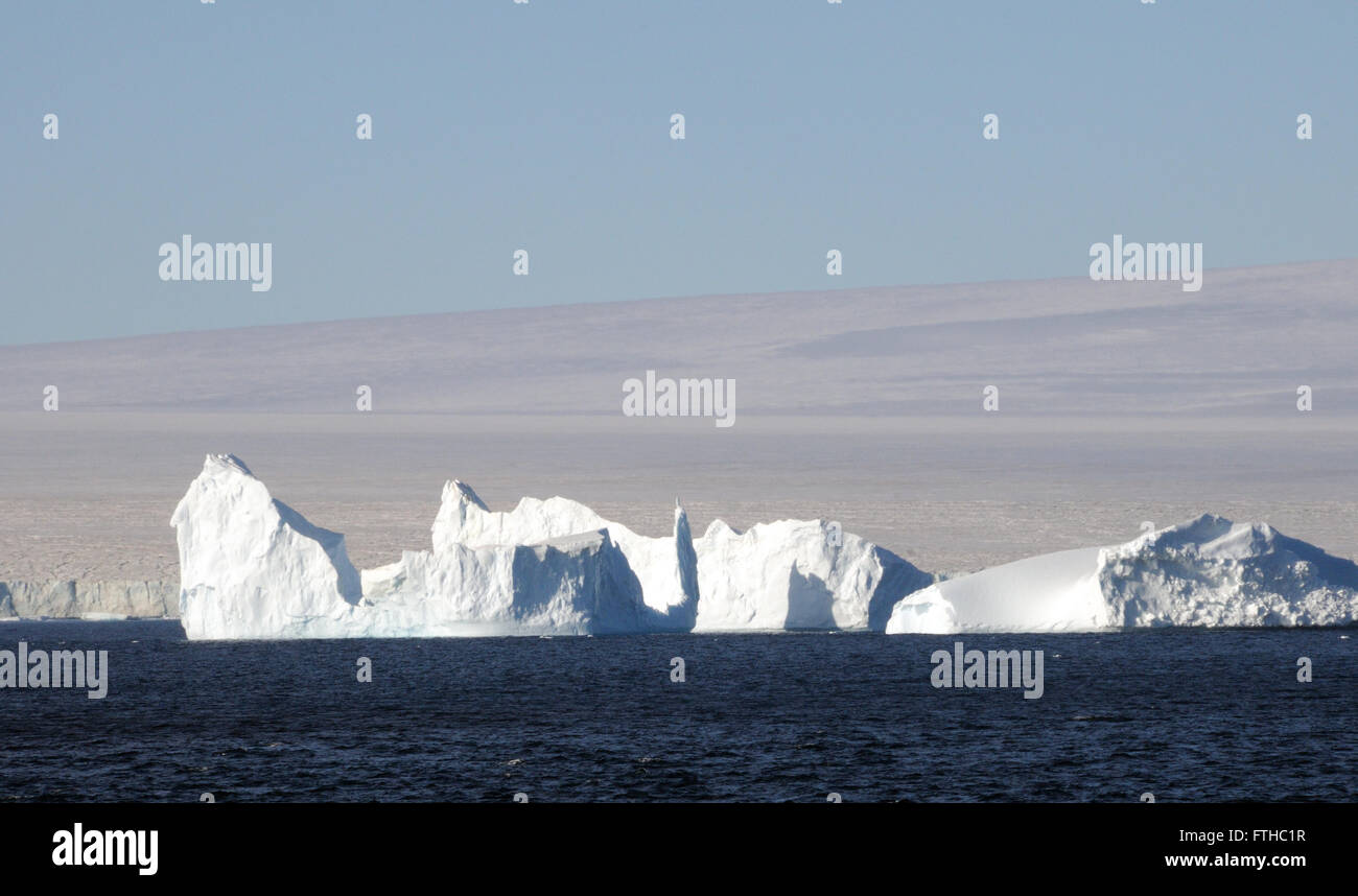 Icebergs and the icecap of Trinity Peninsula. Antarctic Peninsula ...