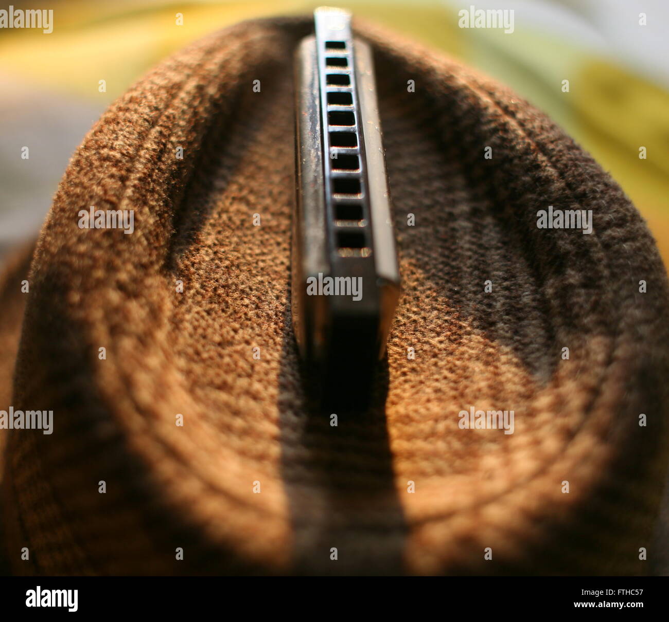 A Classical Harmonica On A Party Hat Stock Photo - Alamy