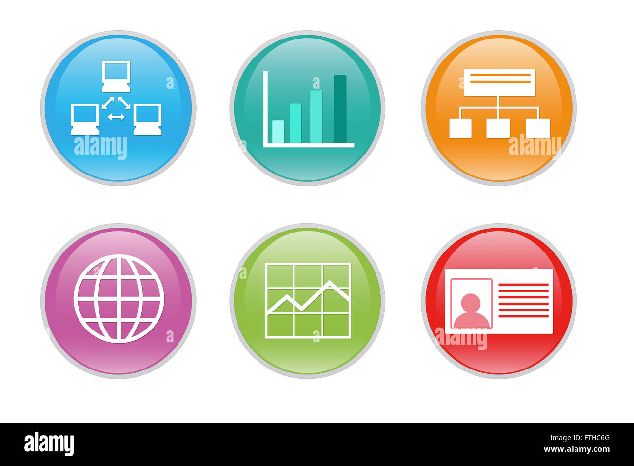 Set of icons for the web with different symbols Stock Photo - Alamy
