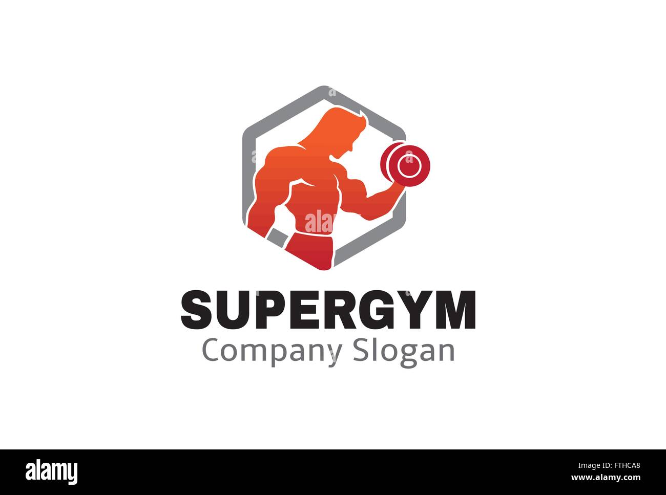 Bodybuilder logo hi-res stock photography and images - Alamy
