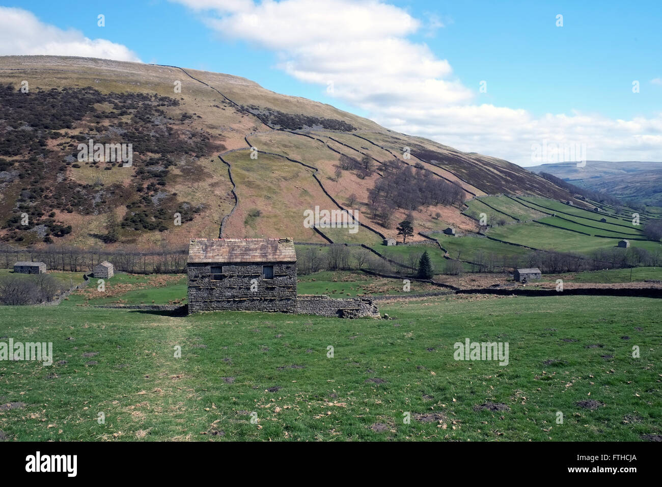 Swaledale, The Yorkshire Dales National Park - typical landscape of ...