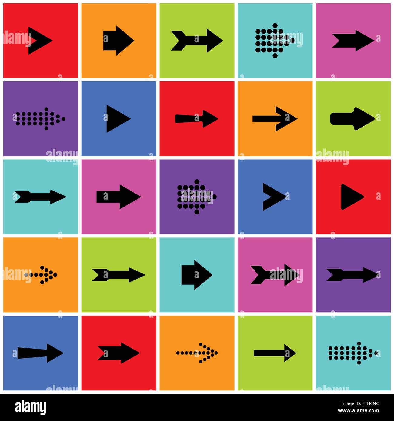 Arrow sign icon set Stock Vector Image & Art - Alamy