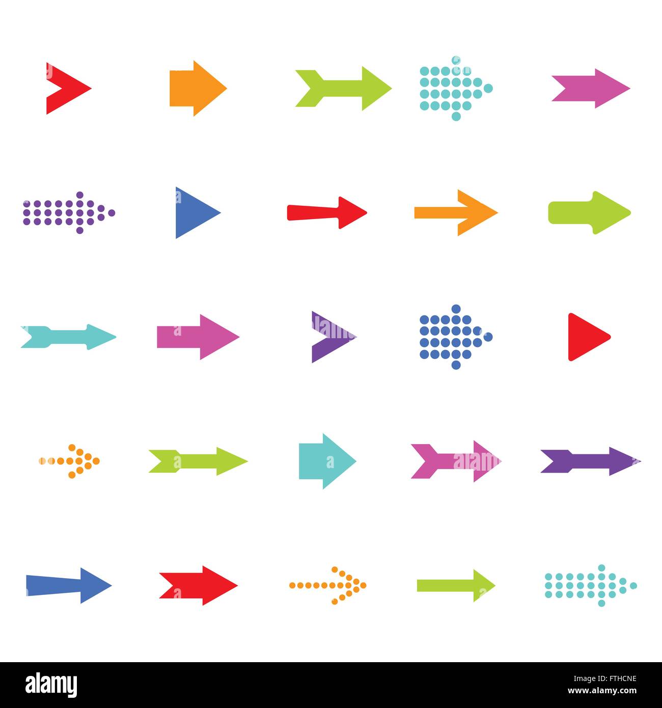 Colorful vector arrows Stock Vector Image & Art - Alamy