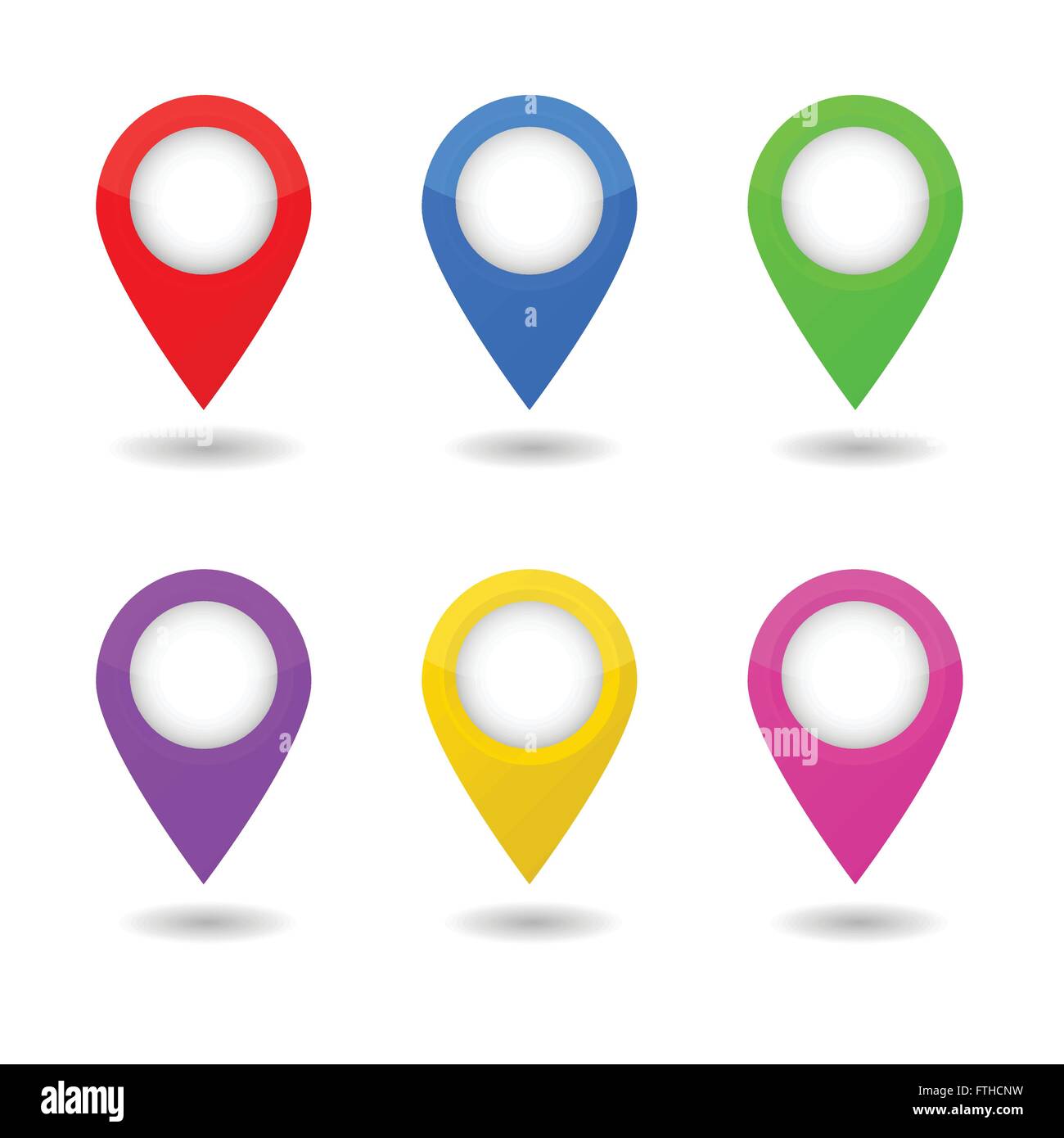 Map pointers vector illustration Stock Vector Image & Art - Alamy