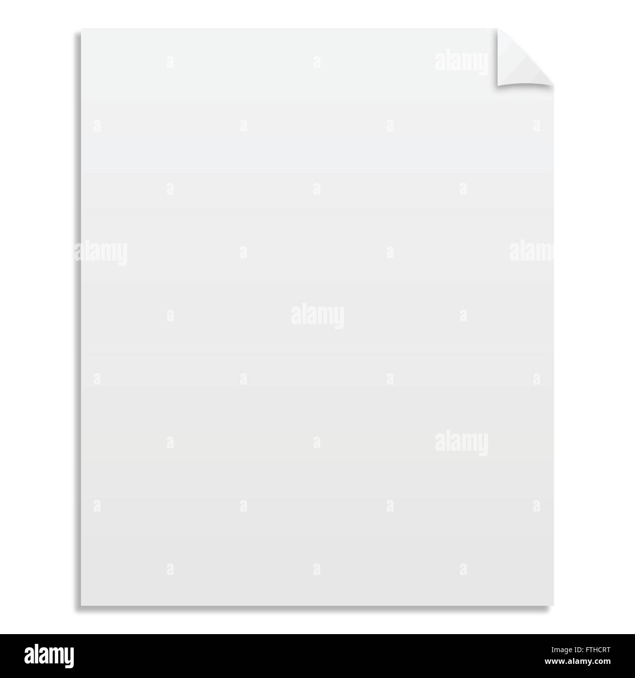Vector Blank Paper Sheet Stock Vector Image & Art - Alamy