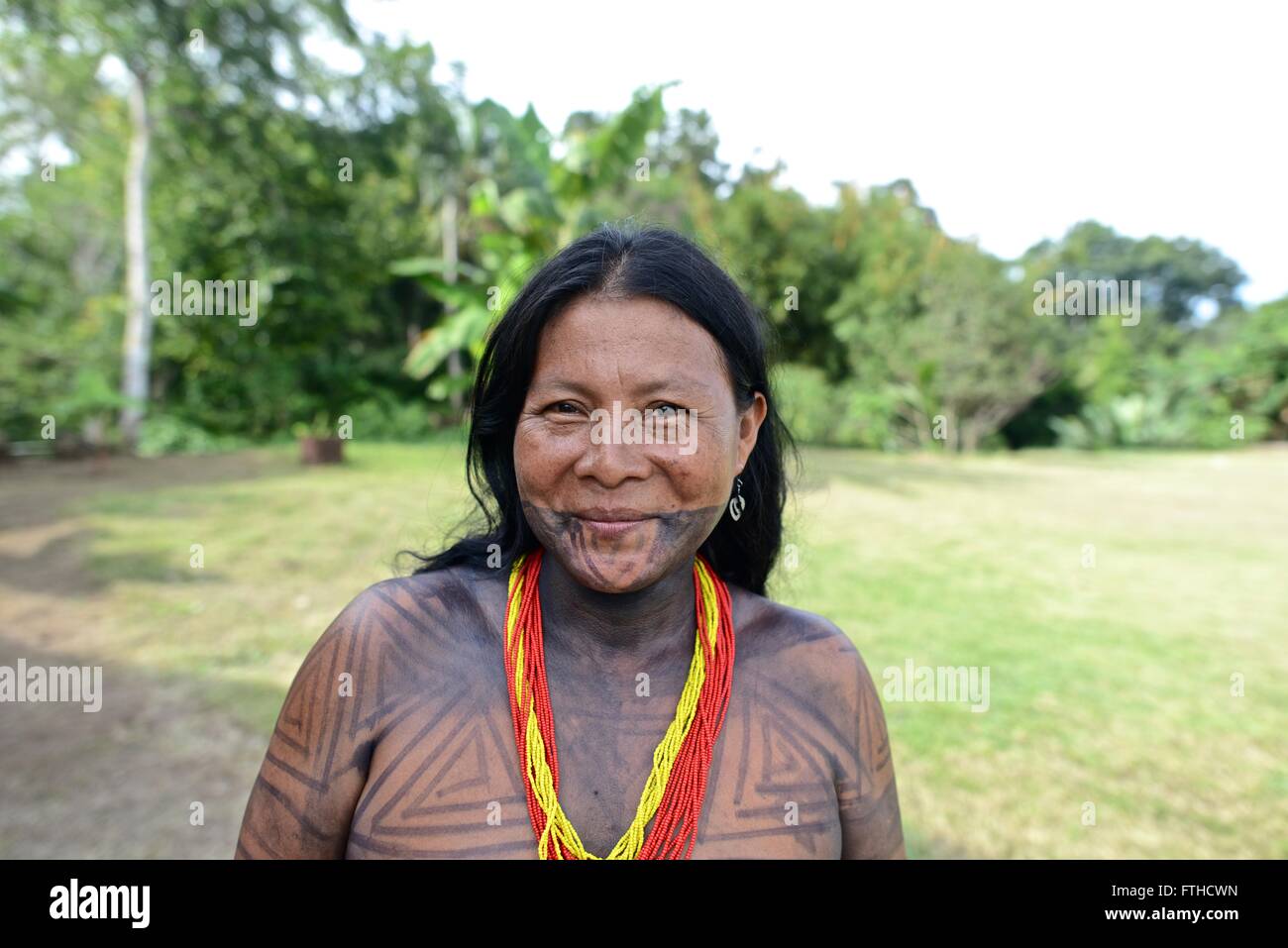 Embera Indigenous Community. Sambu District. Darien Region Stock Photo ...