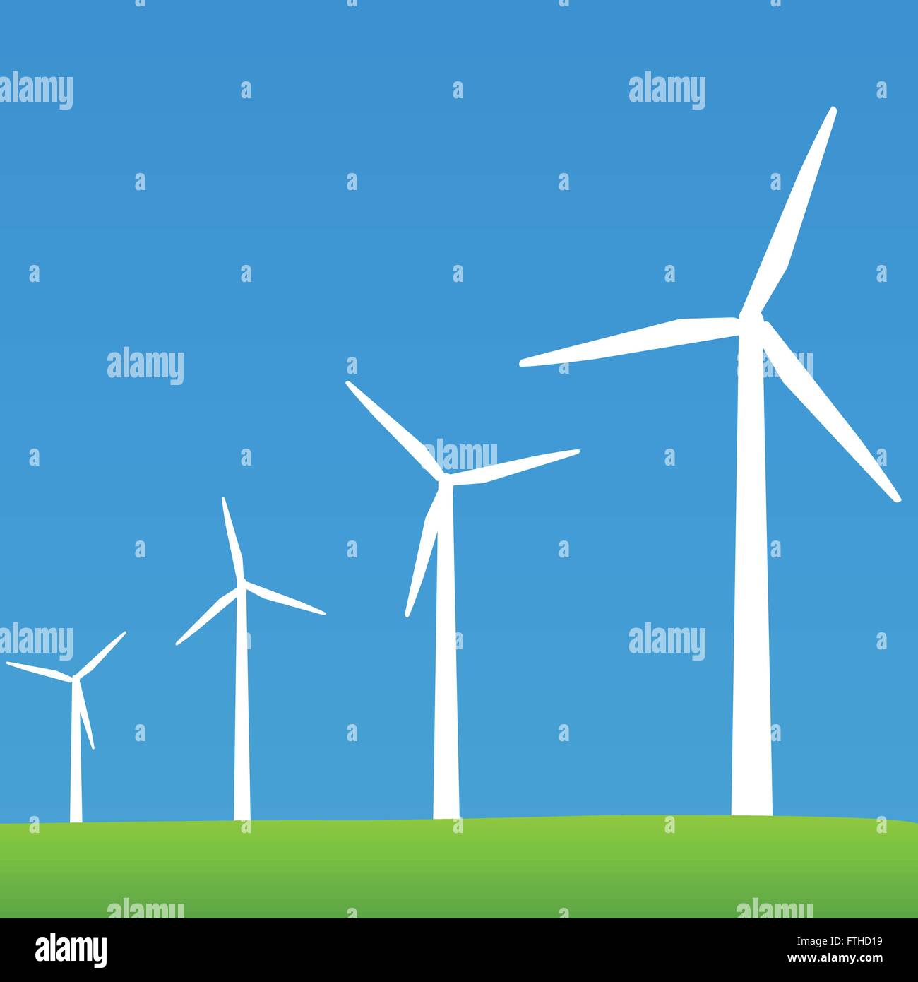 Wind turbine vector vectors hi-res stock photography and images - Alamy