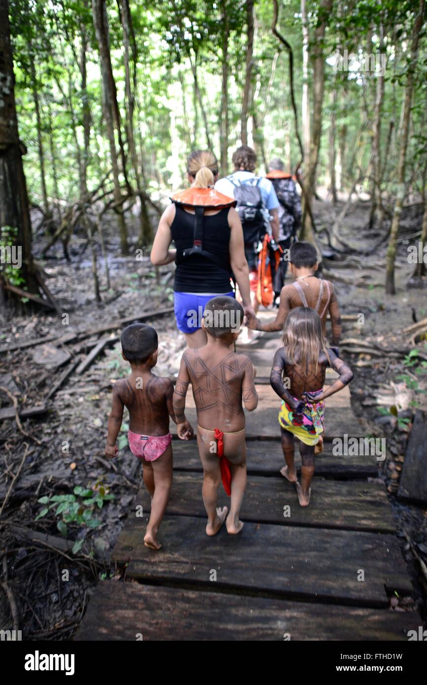 Embera Indigenous Community. Sambu District. Darien Region Stock Photo ...