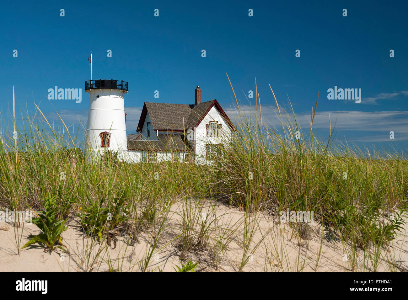 Stage Harbor lighthouse is a famous lighthouse located near the beaches ...