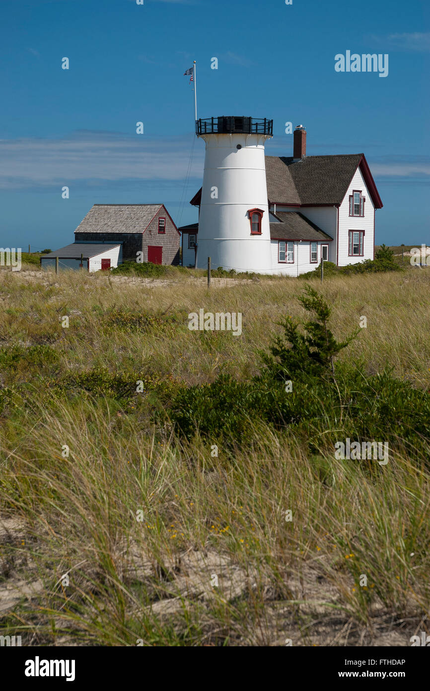Stage Harbor lighthouse, with its missing lantern room, is still a ...