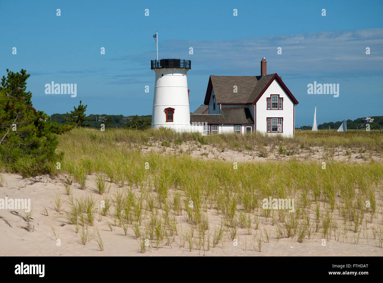 Stage Harbor lighthouse is the only lighthouse without its lantern on ...