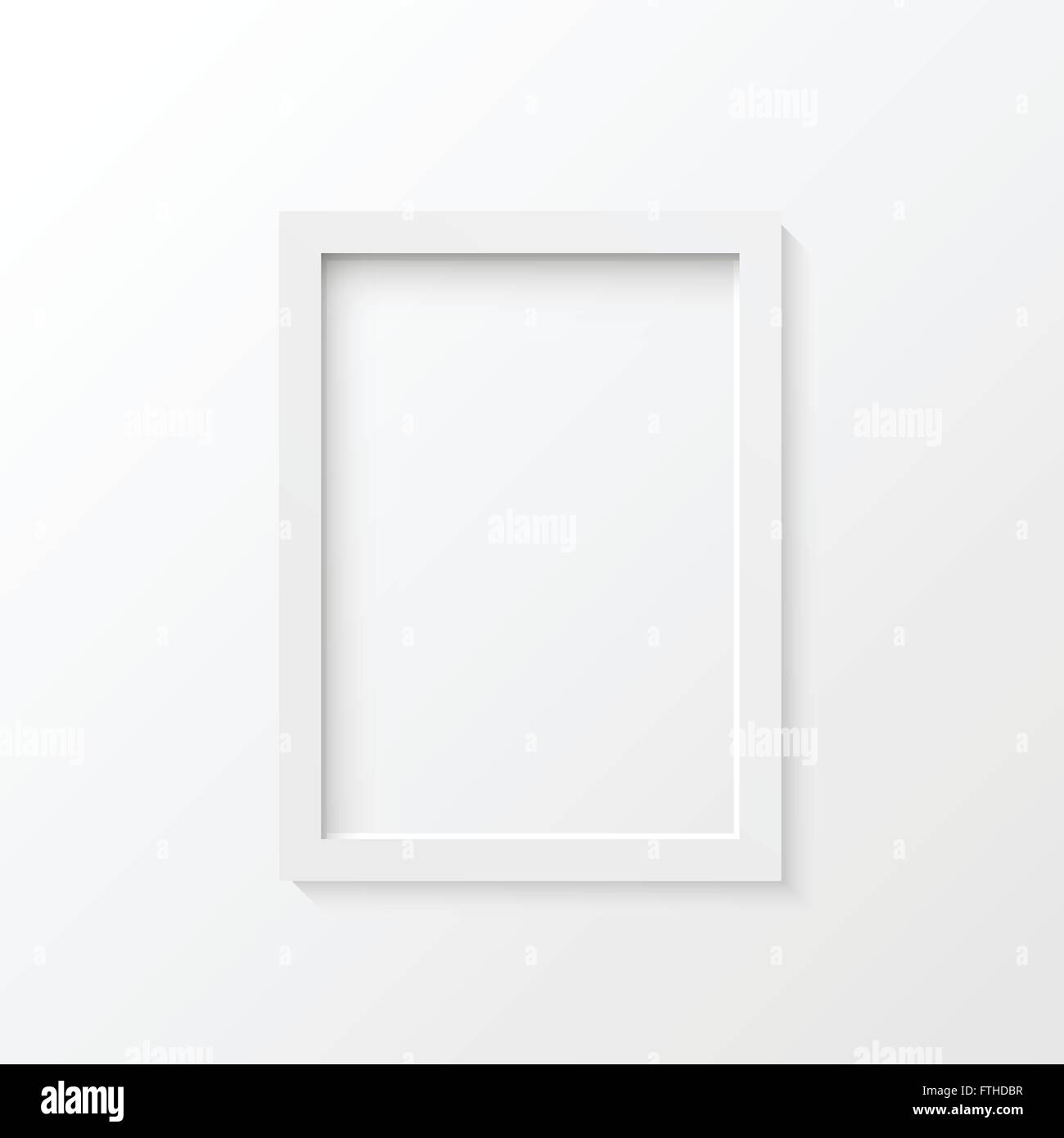 White picture frame vector illustration Stock Vector Image & Art - Alamy