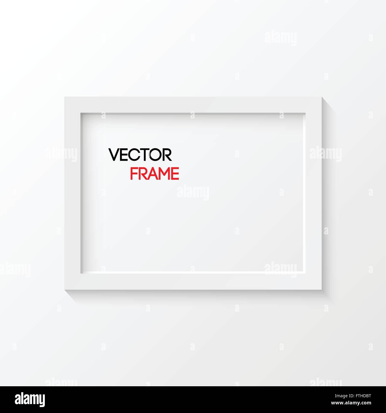 White frame vector illustraiton isolated Stock Vector Image & Art - Alamy