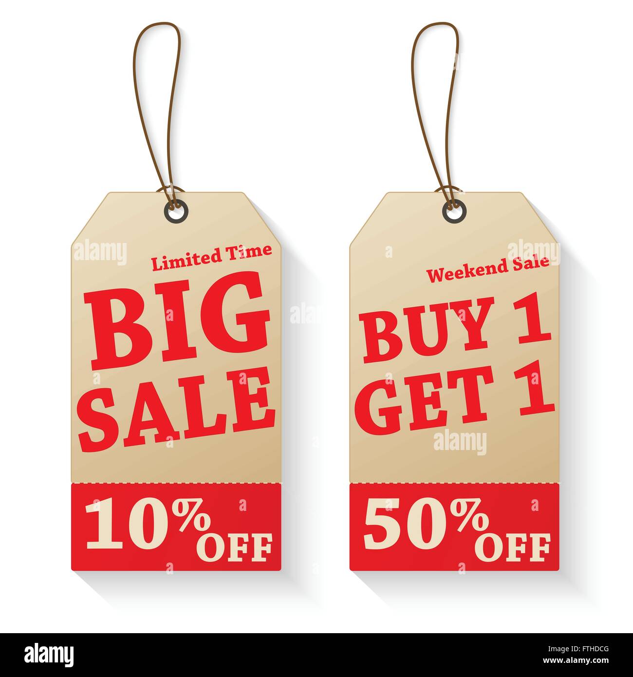 Vintage vector sale tags isolated Stock Vector Image & Art - Alamy