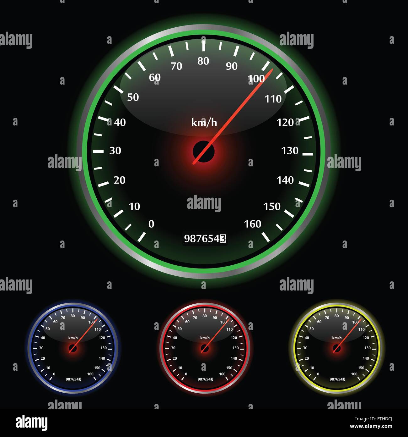 Colorful speedometer hi-res stock photography and images - Alamy