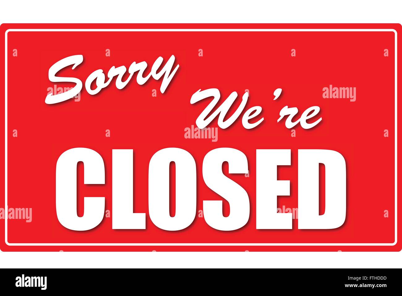 Closed sign in store window Stock Vector Images - Alamy