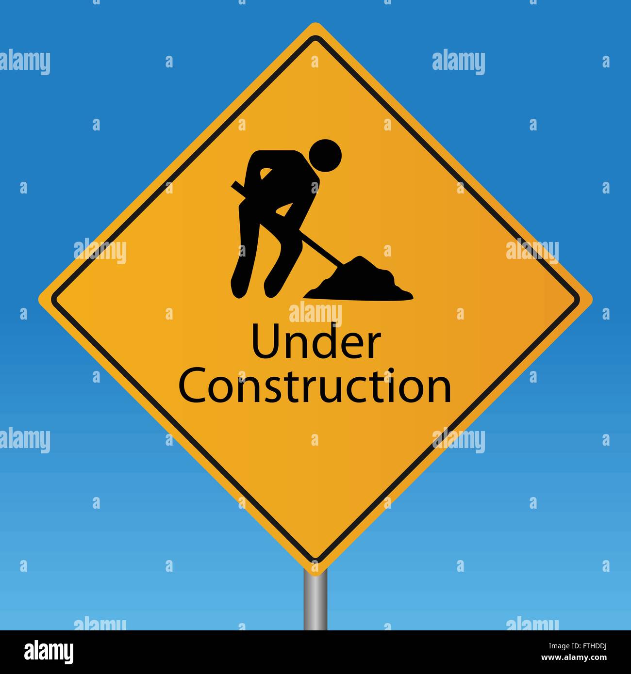 Under Construction Sign Stock Vector Image & Art - Alamy