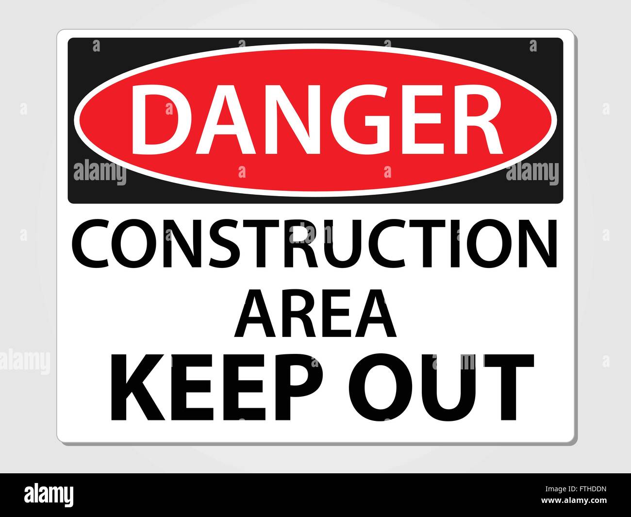 Danger construction sign vector illustration Stock Vector Image & Art ...