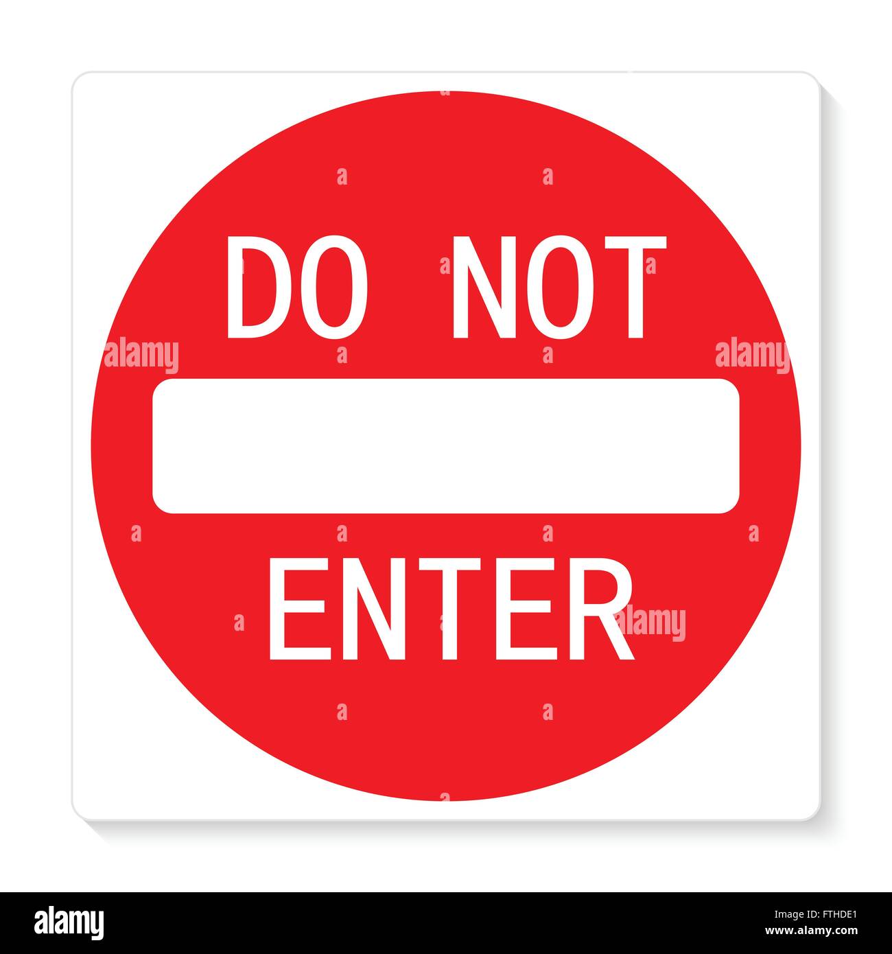 Do not enter vector illustration sign Stock Vector Image & Art - Alamy