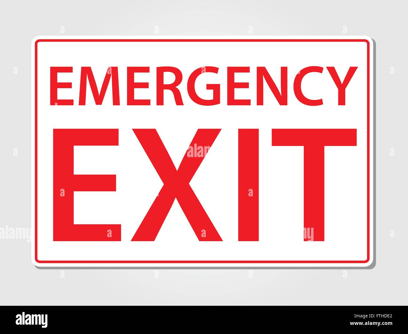 Emergency Exit Sign Vector