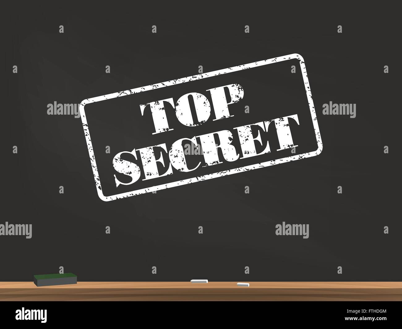 Top Secret Chalkboard Illustration Stock Vector Image & Art - Alamy