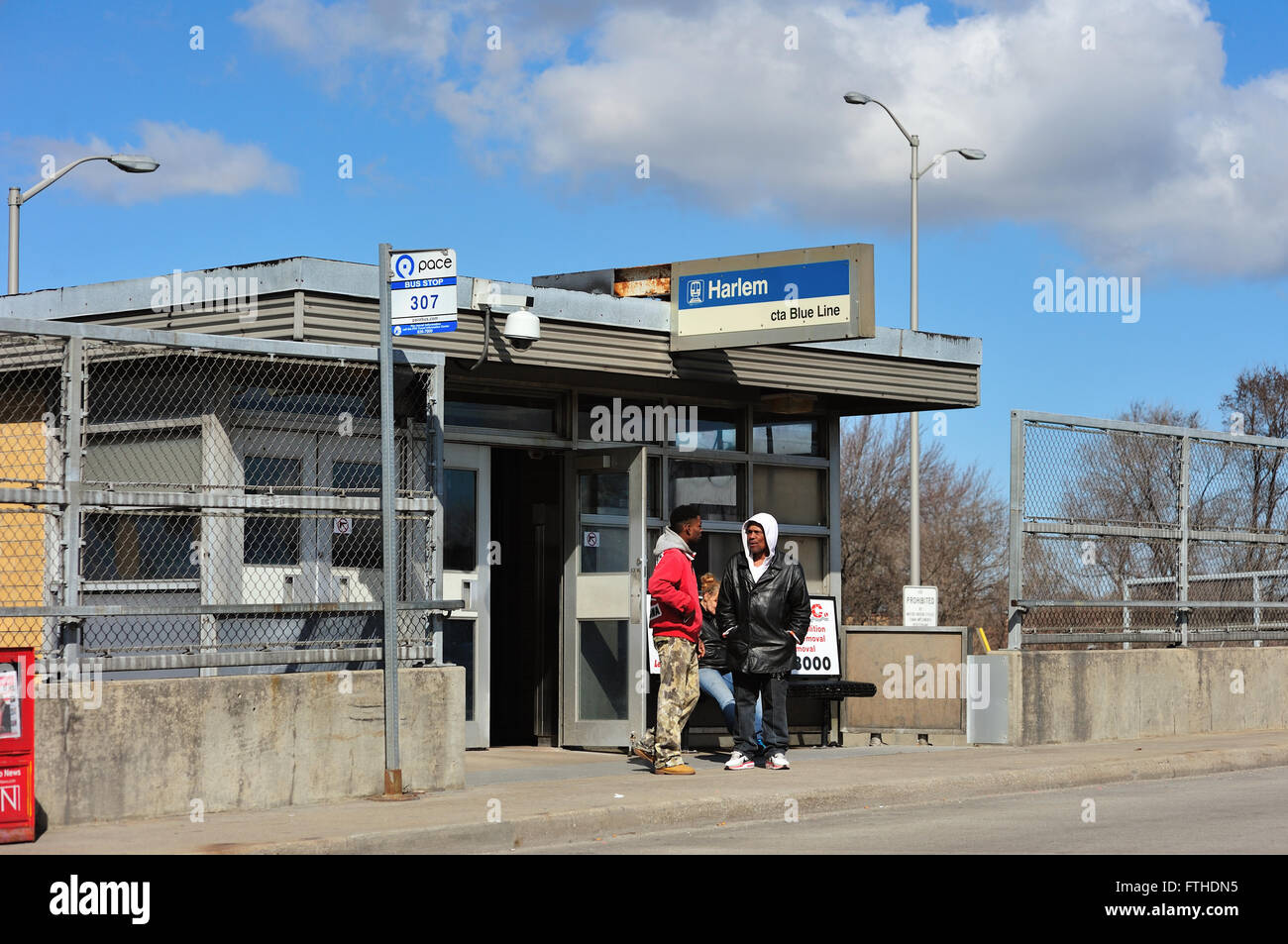 Urban bus stops harlem hi-res stock photography and images - Alamy