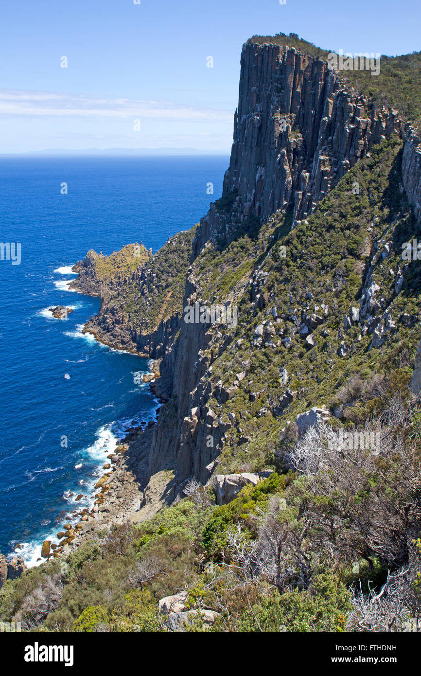 Tasman Peninsula cliffs near Cape Pillar Stock Photo - Alamy